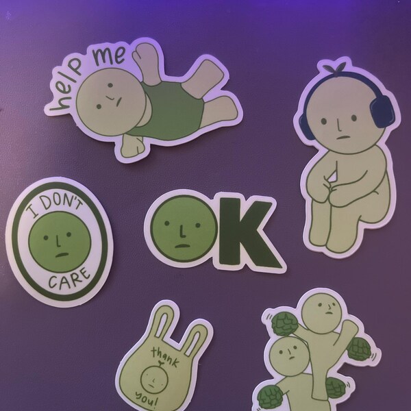 Thank You Bag Smiski Inspired Sticker | Waterproof and Dishwasher Safe ...