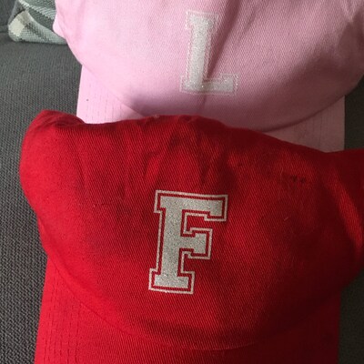 Personalised Varsity Letter Baseball Cap Hat Girls Boys - Etsy