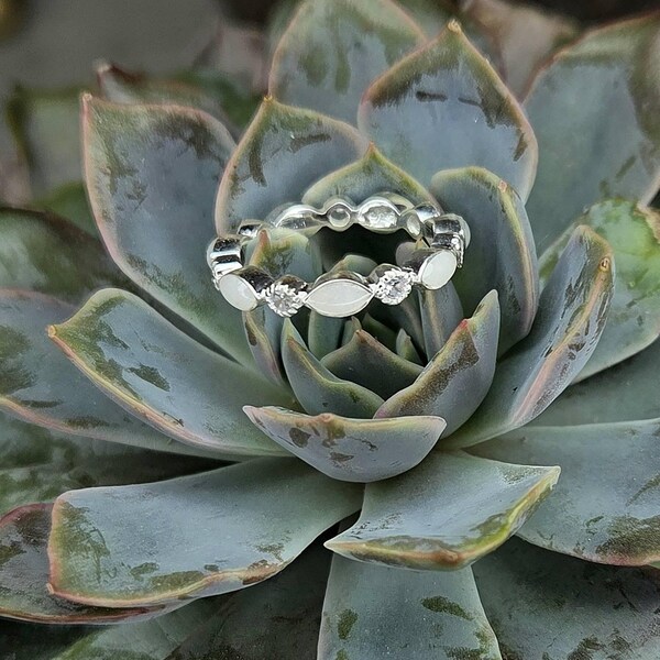 925 Sterling Solid Silver, Infinity Blank Channel Ring Setting, Good ...