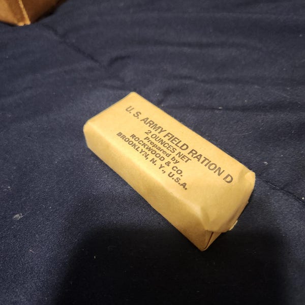 WWII US Army D Ration and Contents - Complete and Edible - Etsy