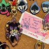 Jevil Deltarune Glitter Keychain - Acrylic Epoxy Charm 2.5in. - Etsy