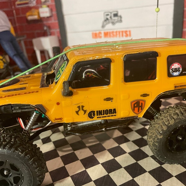 Kyosho Mini Z 4x4 Jeep Body Armor Rack With KC Lightbar and Side Ladder ...