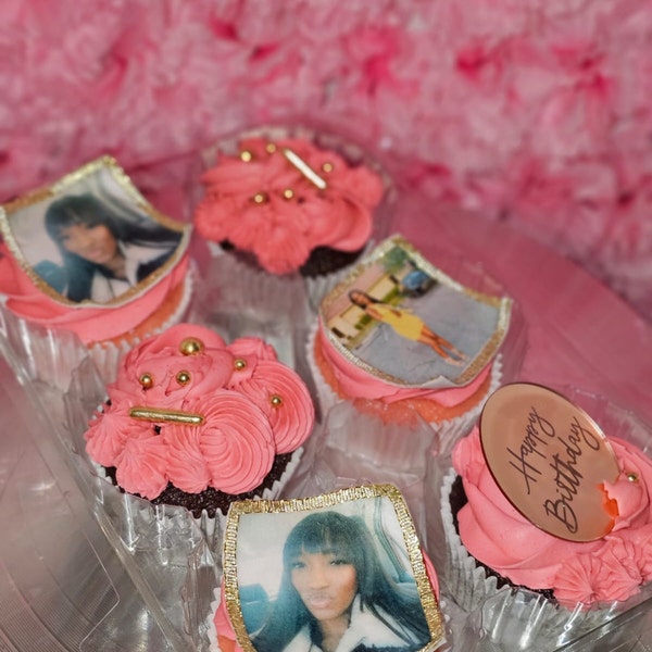 Edible Photo Cupcake Topper, Edible Image, Edible Photo, Wedding ...