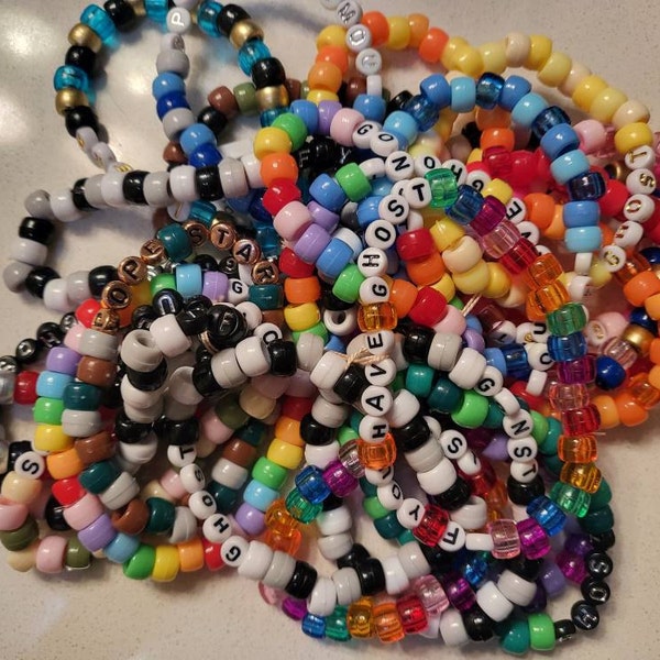 Ghouls and Ghoulettes Galore- Set of 30 Trading Kandi Bracelets - Etsy