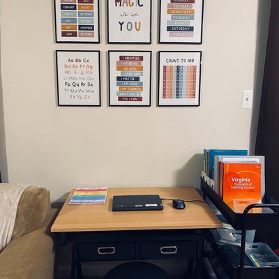 Kid Affirmations, Homeschool Art, Colorful Wall Art, Printable Nursery ...