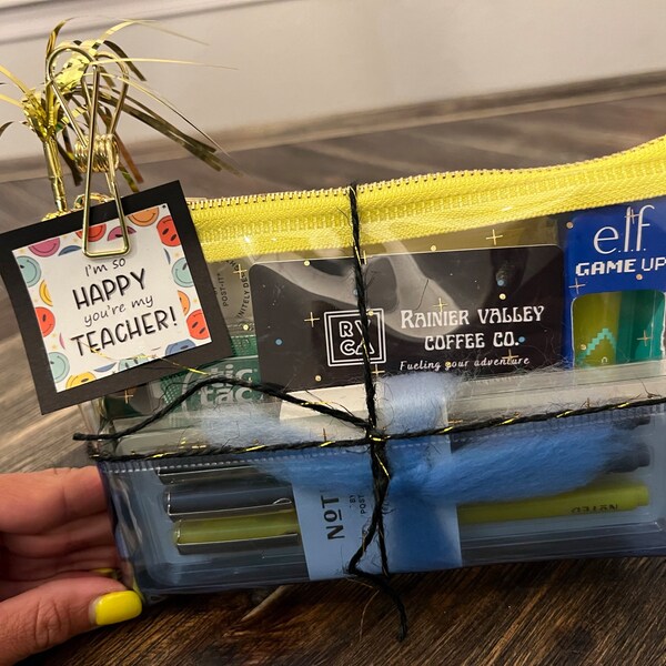 Printable Tag - I'm so Happy You're My Teacher - 2" Square - Etsy