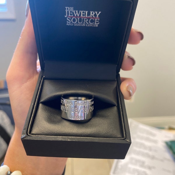 12mm Wide Customizable Titanium Duck Band Unique Wedding Bands ...