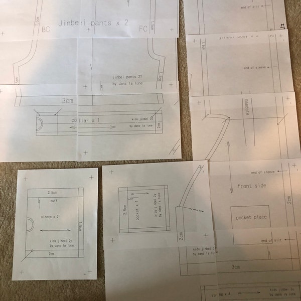KIDS KIMONO - PDF Files (digital Item) Sewing Pattern With Tutorial ...