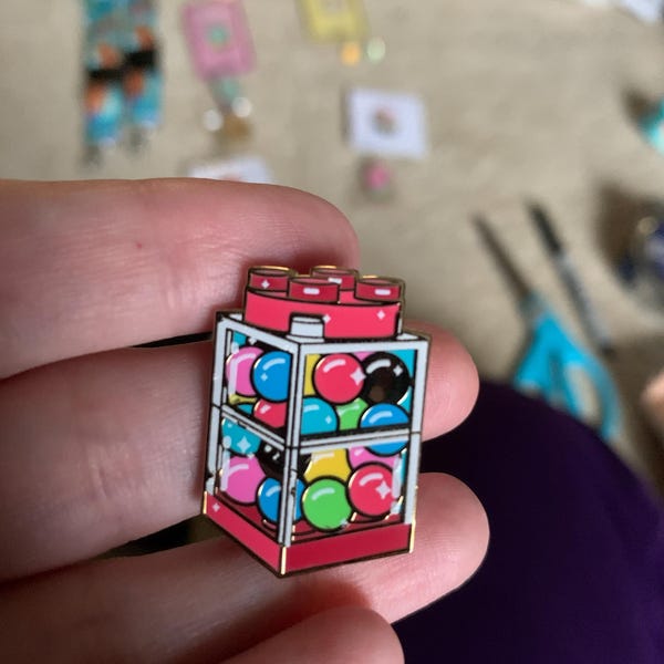 Mini Pill Pin Trio Board Fillers Hard Enamel Pins Black Nickel/gold ...