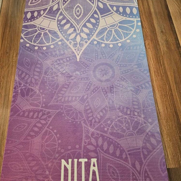 Mandala Personalized Yoga Mat, Yoga Accessories, Gifts for Her, Yoga ...