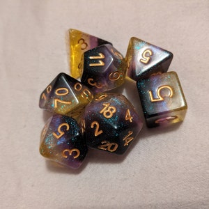 Aurora Snowcap Sharp Edge Dice Snow Dice Holo Foil Dice Holographic ...