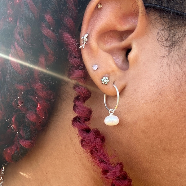 ASTM F136 Koi Fish Titanium Conch Earring, Conch Labret, Internally ...