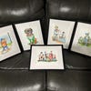 The Butler and Helping Hand Art Print Hand Drawn Art Movie / Pop ...