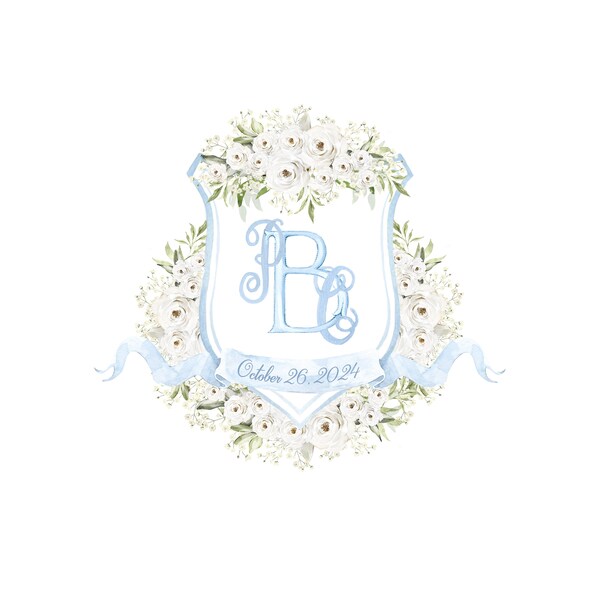 Custom Wedding Crest Custom Crest Wedding Crest Wedding Logo ...