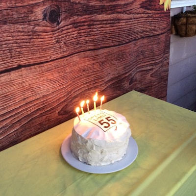 Speed Limit 55th Birthday Sign 2D Fondant Edible Cake & Cupcake Topper ...