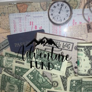 Adventure Fund Decal, Money Jar Decal, Saving Decal, Vacation Fund ...