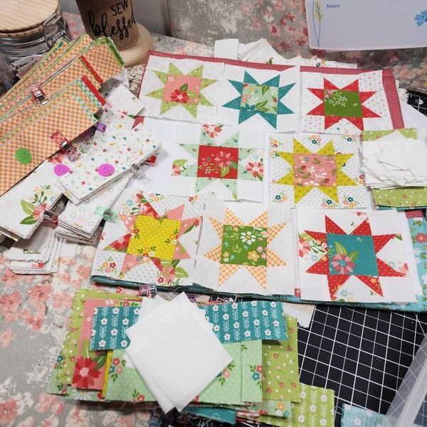 Shine Remix Bed Quilt, Lap Quilt, and Mini QLD248 paper - Etsy