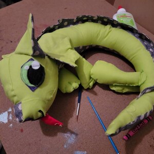 Neck Dragon Plush Sewing Pattern .pdf Tutorial Posable - Etsy