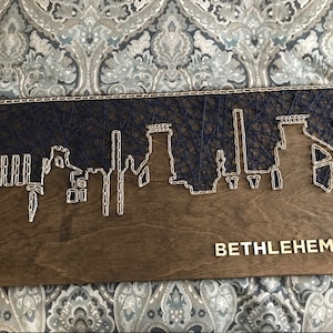Custom City Skyline String Art - Etsy