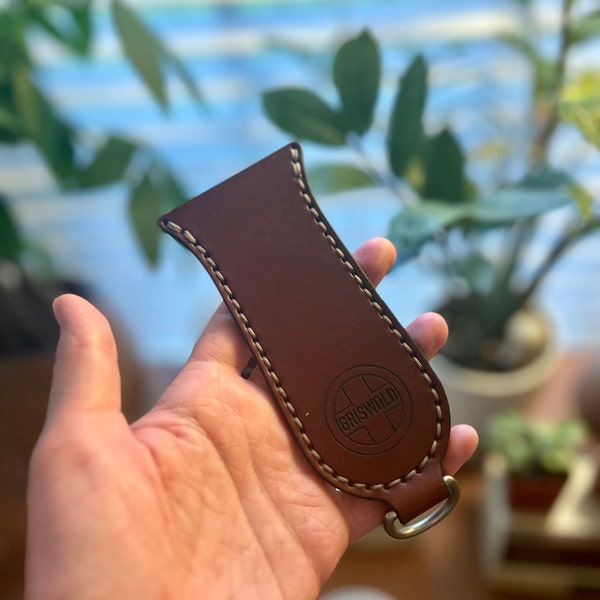 Hand Made/stitched Personalized Leather Handle Cover for Cast Iron Pans ...