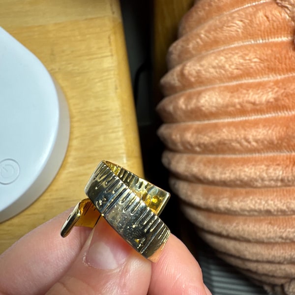 Tapeline Ring,tape Measure Ring,style Ring,brass Tapeline Ring,modern ...