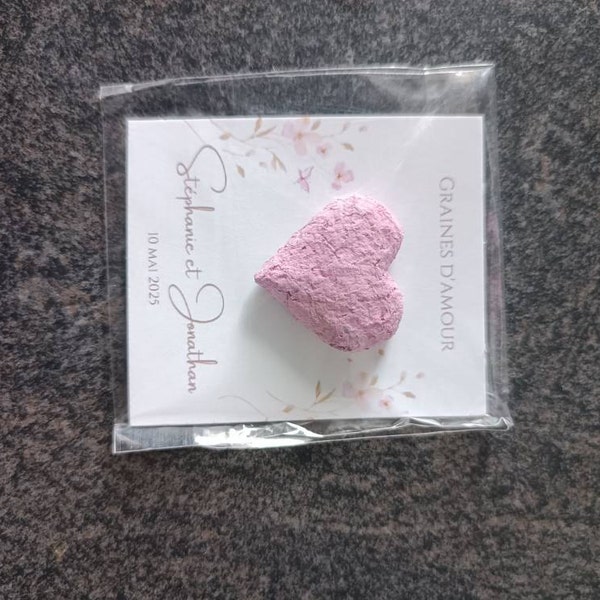 Plantable Personalized Wedding Seed Favors Seed Packet-seed Paper Baby ...