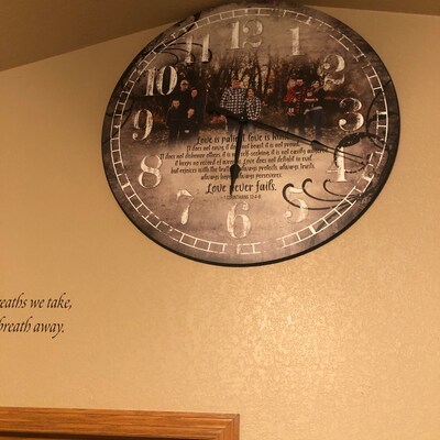 Personalized Clock Photo Clock Wall Clock Personalized - Etsy