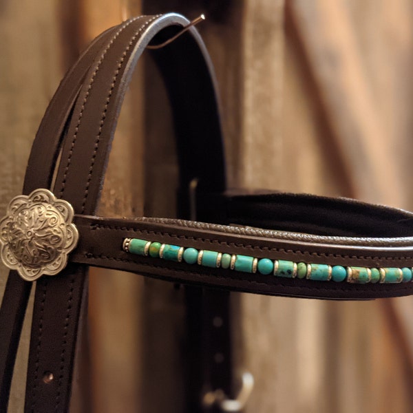 New Pair Jeremiah Watt Bridle Loop Back Conchos Floral Western Horse ...