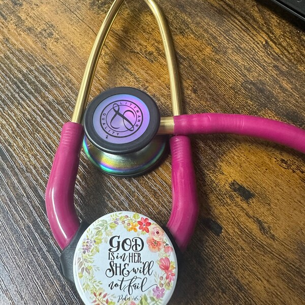 Bible Verse Stethoscope ID Tag, Choose From 24 Verses, Cardiology ...