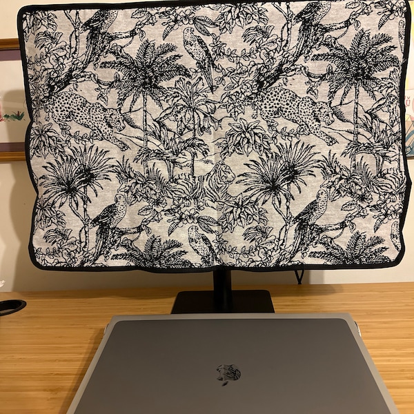 Computer Monitor Embroidery Fabric Dust Cover, Imac Dust Cover, Studio ...