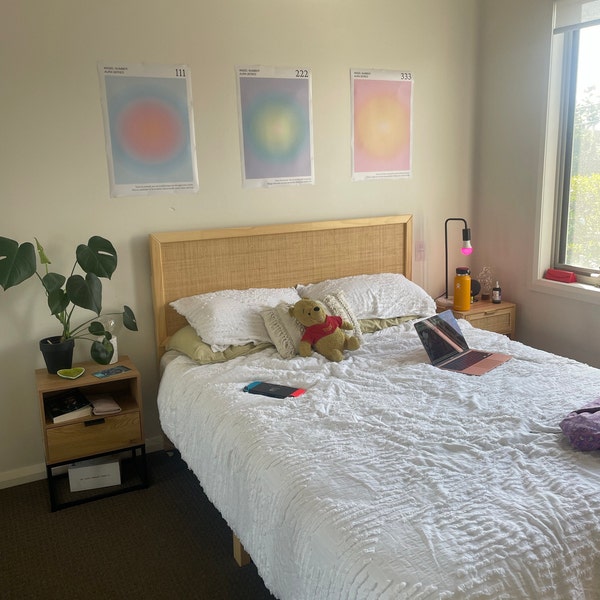 Angel Numbers Aura Poster Printable Set for 111 222 333, Aesthetic Room ...