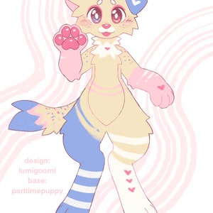 Cute Chibi Base Feral Furry/fursona Lineart Customizable PSD - Etsy