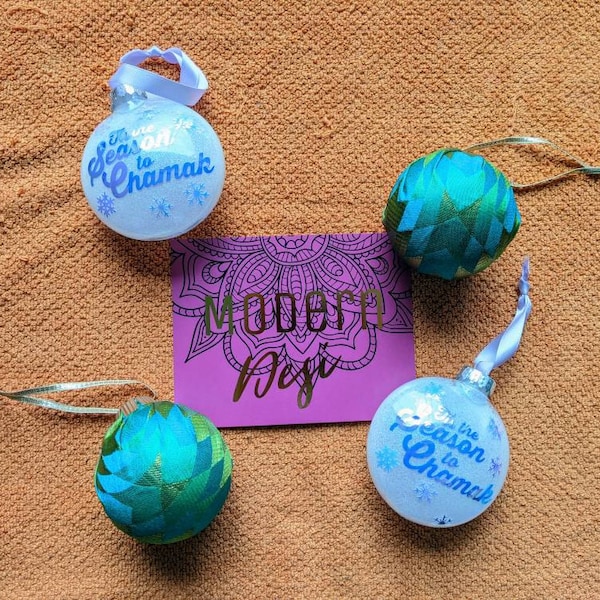 Saree Ornaments, Desi Christmas, Indian Ornaments, South Asian Holiday ...