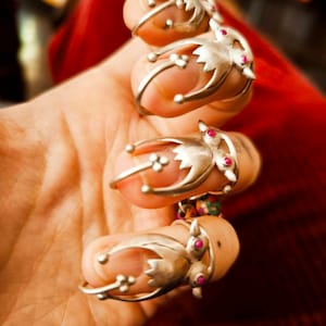 Saahas Nail Ring/925sterling Silver/light Weight/designer/handmade ...