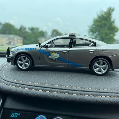 1/18 Scale Illinois State Police Die Cast Model Police Car Replica With ...