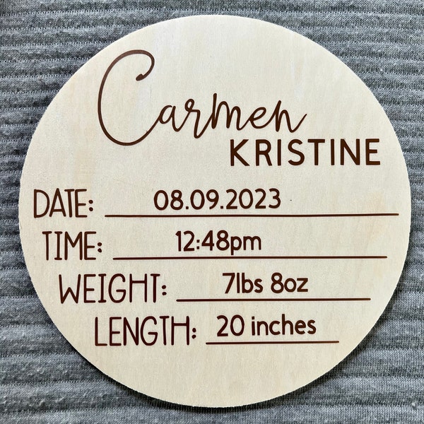 Personalized Baby Stat Sign Svg, Baby Stat Svg, Birth Stat Sign Svg ...