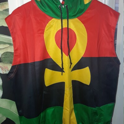 Pan African Track Jacket, RBG Afrocentric Clothing, RBG Coat, Men's ...