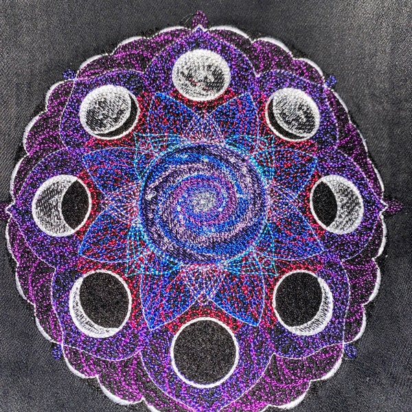 Lunar Moth in Fall Foliage Diamond With Border AND Coordinating ...