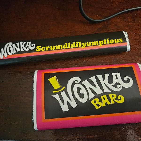 Willy Wonka Chocolate Bar Stickers for Party Cups (9 per Set) - Etsy
