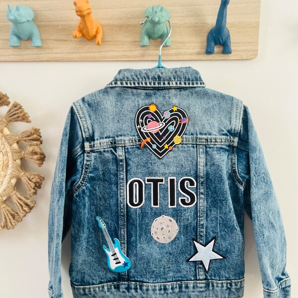 Blue Electric Guitar Embroidered Iron / Sew on Patch Rock Music Shirt ...