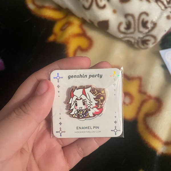 GACHA Genshin Party Chibis - Hard Enamel Pins (SET C) - Etsy