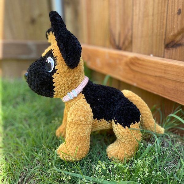 Crochet Pattern German Shepherd, Amigurumi Dog, Plush Dog Toy, Crochet ...