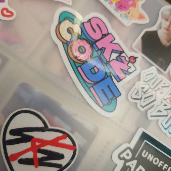 Skz Code Logo Sticker / Stray Kids Sticker / Kpop / Holo, Matte Vinyl ...