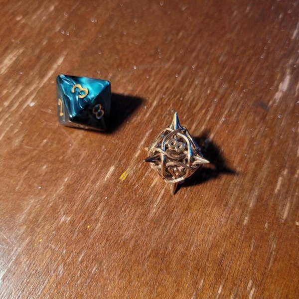 Botanical Mini Dice Set With Decader in Sterling Silver - Etsy