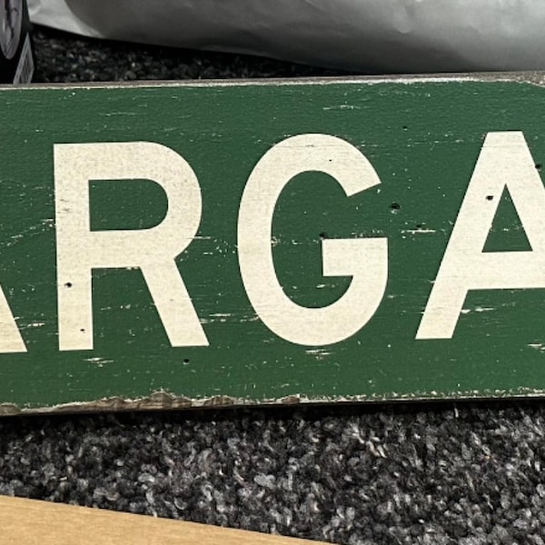 Custom Wooden Street Sign - Rustic Hand Made Distressed Wood Decoration ...