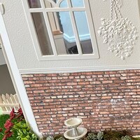 White Dry-stacked Stone Retaining Wall, Printable Dollhouse Wall 1/12 ...