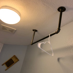 Industrial Laundry Room Rack, Drying Rack, Clothes Drying Bar, Towel ...