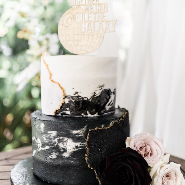 Together We Can Rule the Galaxy Cake Topper, Death Star Cake Topper ...