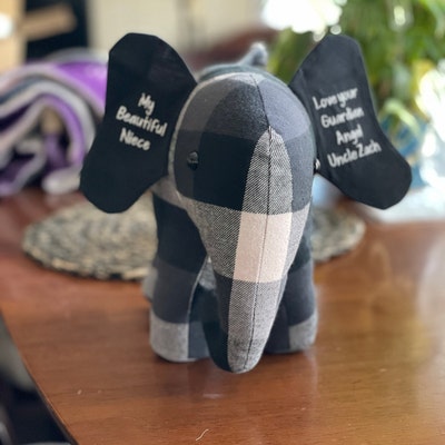 Handcrafted Memory Bear and Pillow Set Personalized Keepsake - Etsy