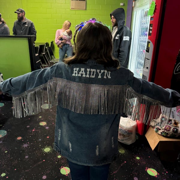 Toddler Rhinestone Fringe Jean Jacket | Bling Jacket | Stay Wild Child ...